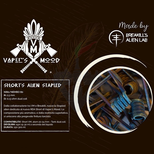Short's Alien Stapled - Breakill's Alien Lab x Vaper's Mood